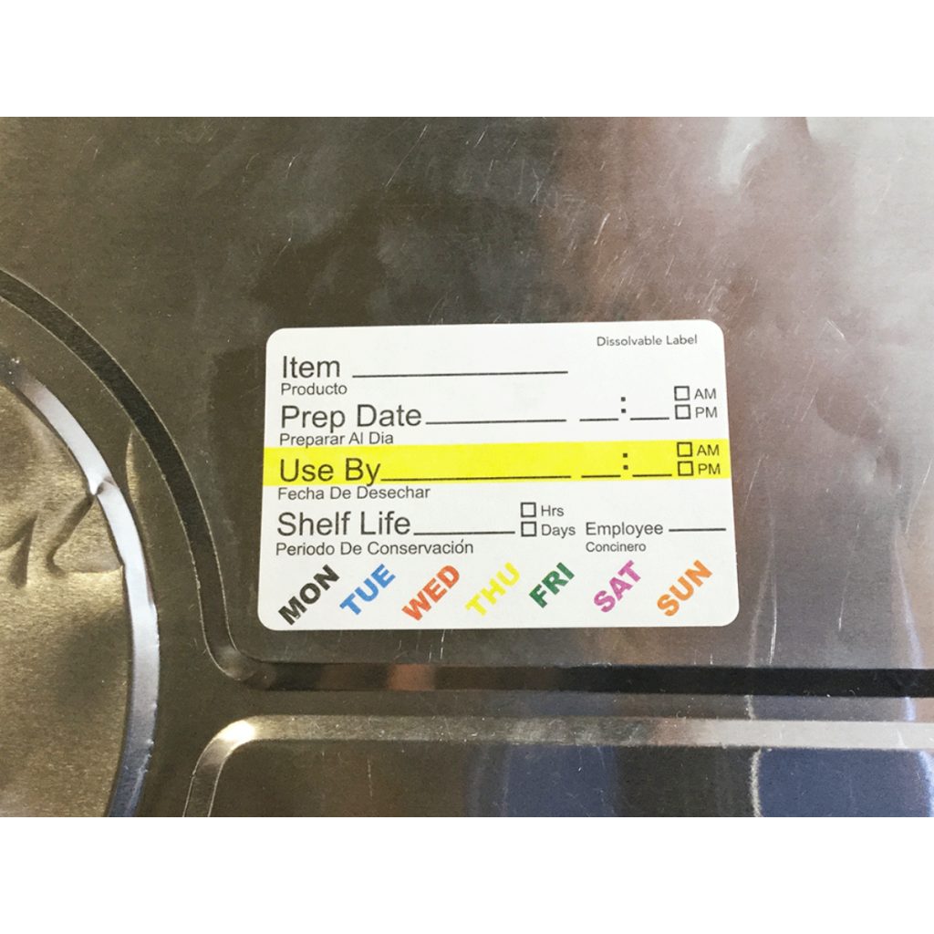 Day of the Week Dissolvable Rotation Labels | InStockLabels.com