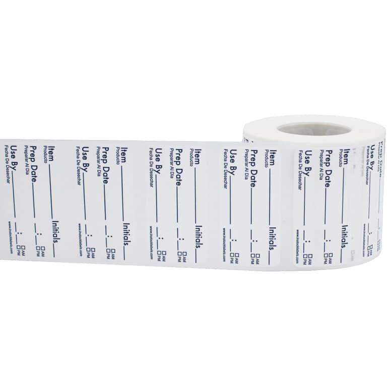 Writable Food Prep Labels | Freezer Safe | InStockLabels.com