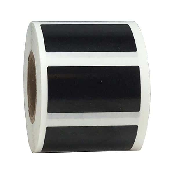 Black Colored Rectangle Labels .75" x 1.5" | InstockLabels.com