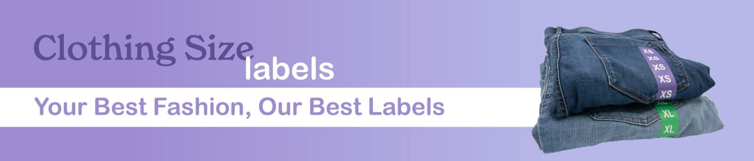 Clothing Size Labels - Various Shapes & Sizes - InStock Labels
