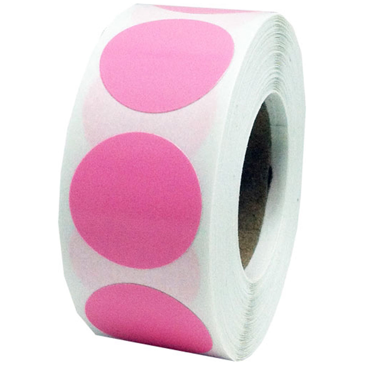 Pink Color Code Labels 3/4" Round | InstockLabels.com