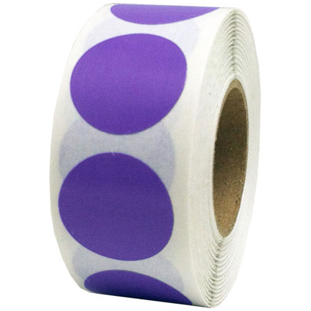 Purple Color Code Labels 3/4" Round | InstockLabels.com