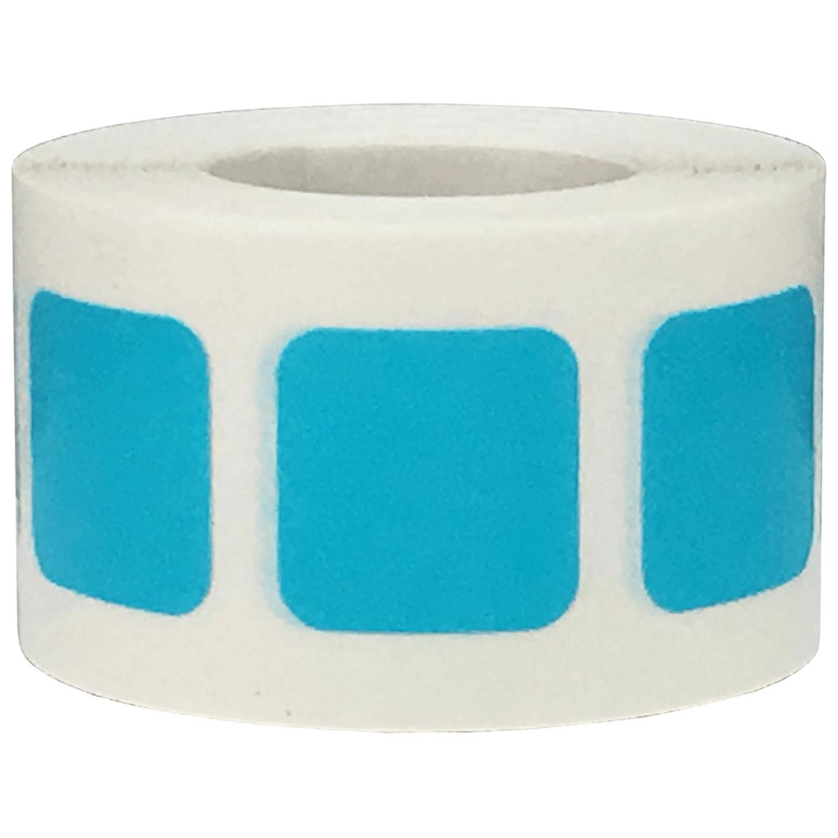 Teal Colored Labels 3/4" Square | InstockLabels.com