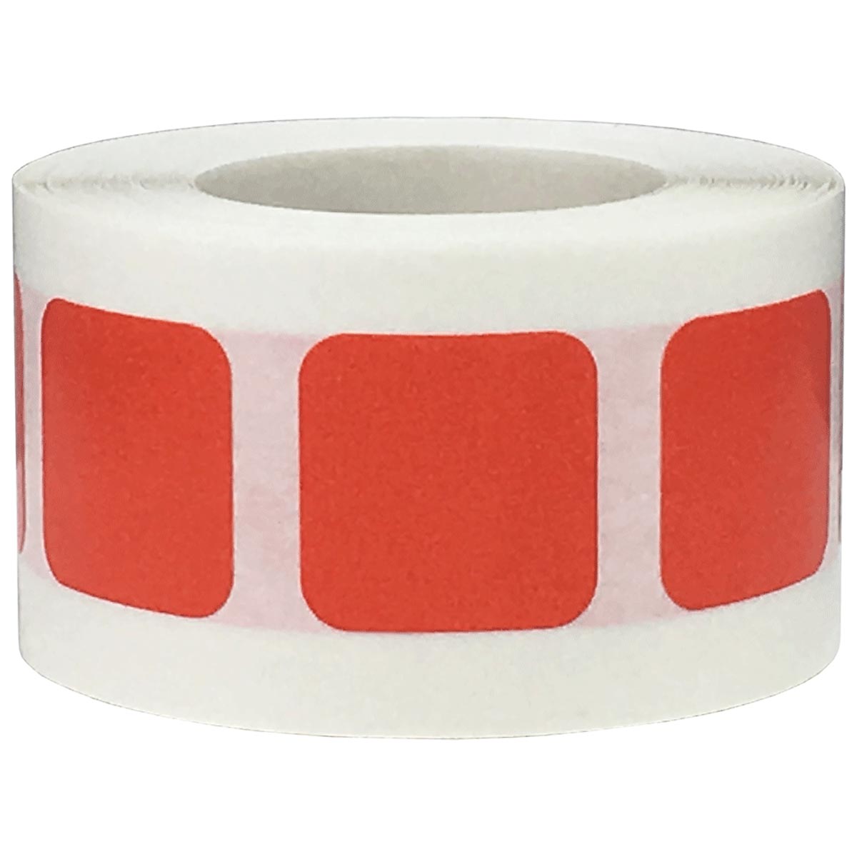 Red Colored Labels 3/4" Square | InstockLabels.com