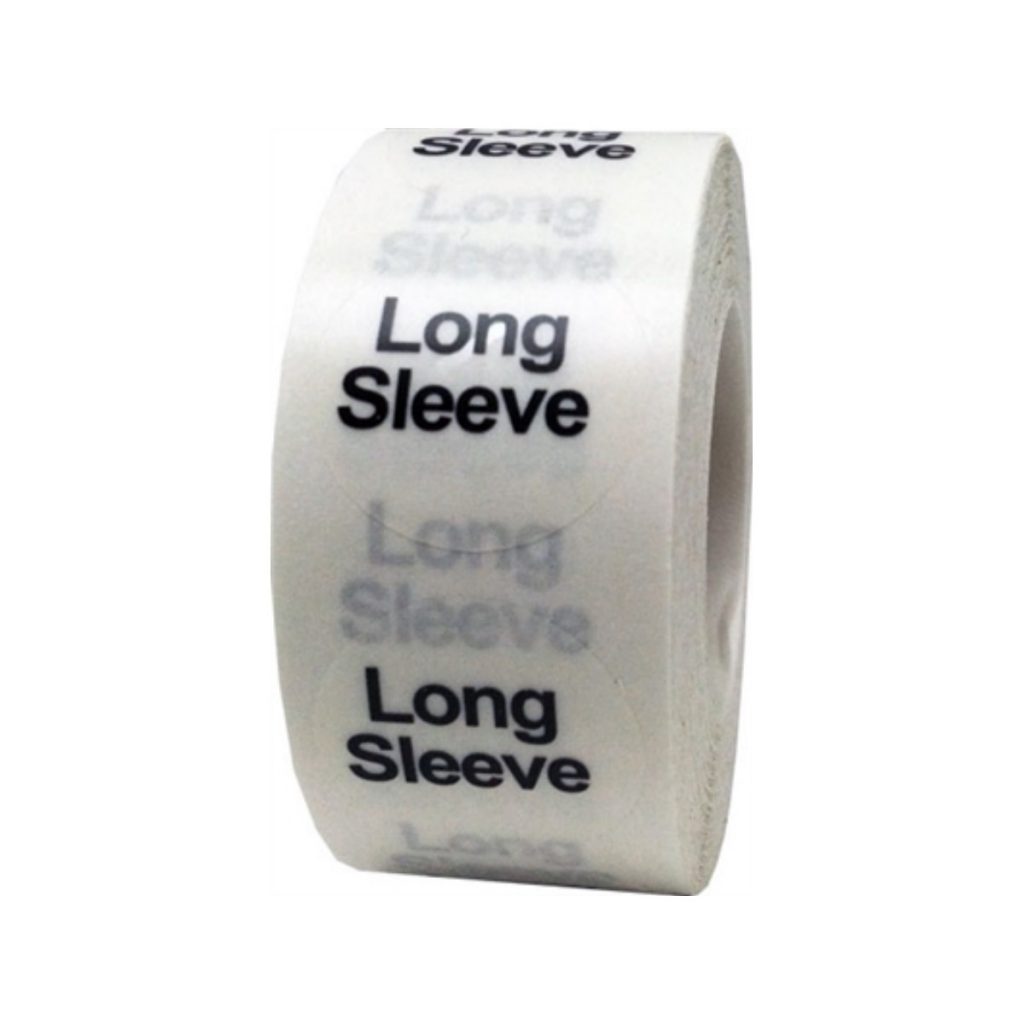 Clear Long Sleeve Round Standard Size Stickers for Shirts ...
