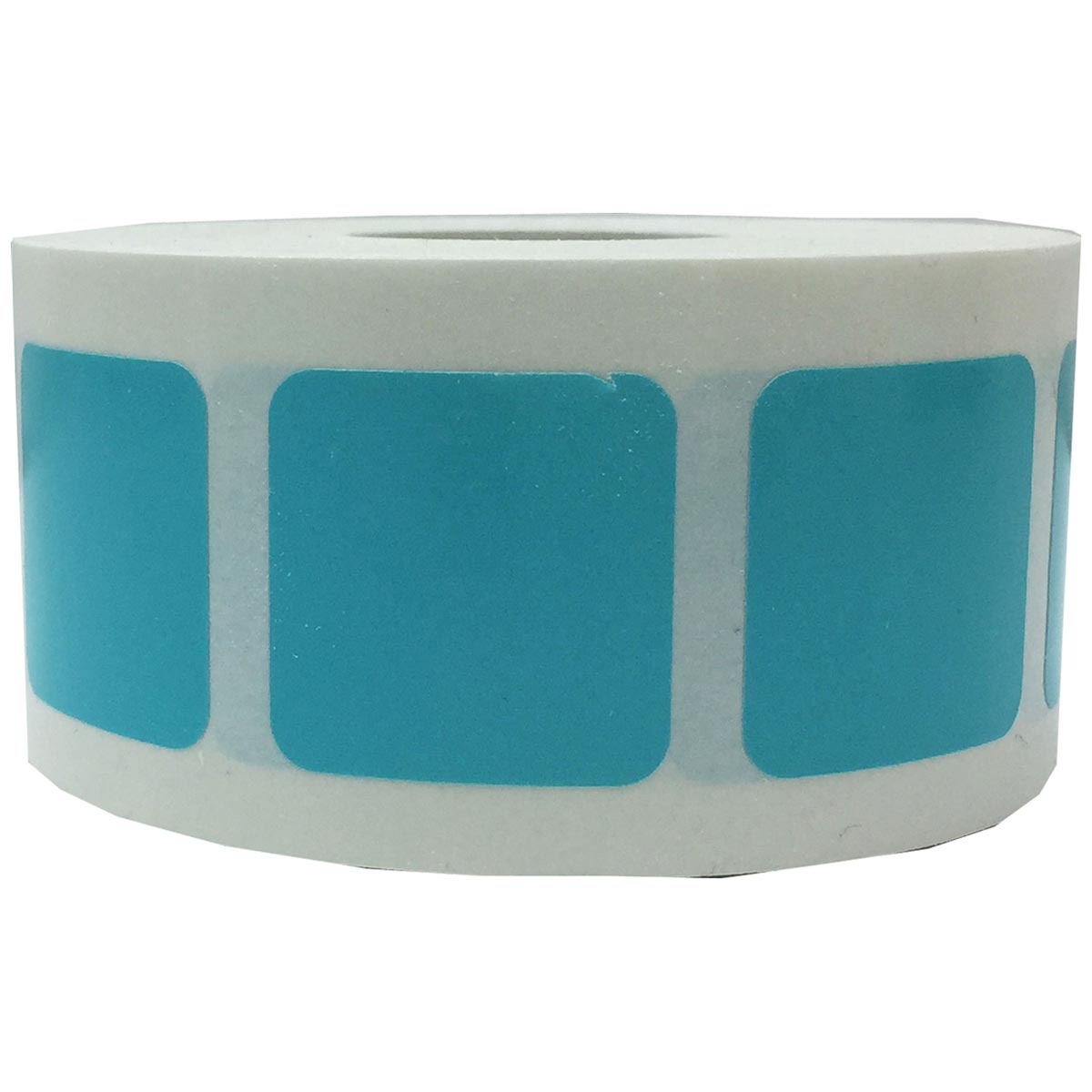 Teal Labels 1" Square | InstockLabels.com