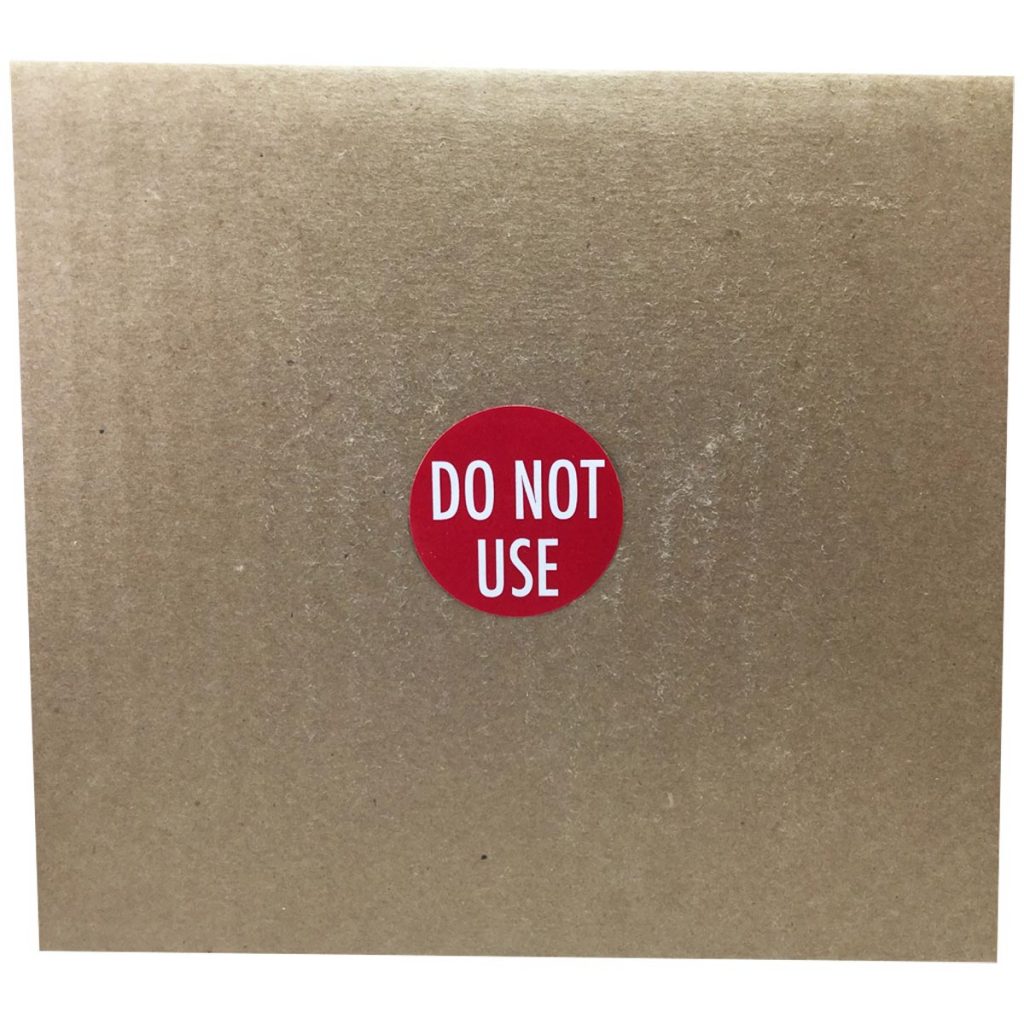 Do Not Use | Inventory Warning Labels | Red 1.5" Round | InStockLabels.com