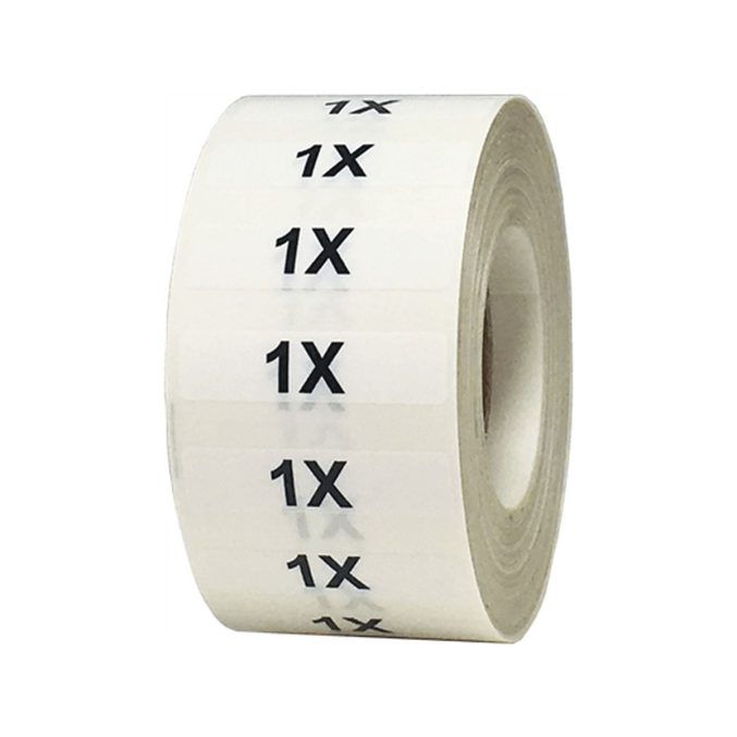 Standard Ultra Clear Size Strip Labels for Retail Shirts ...