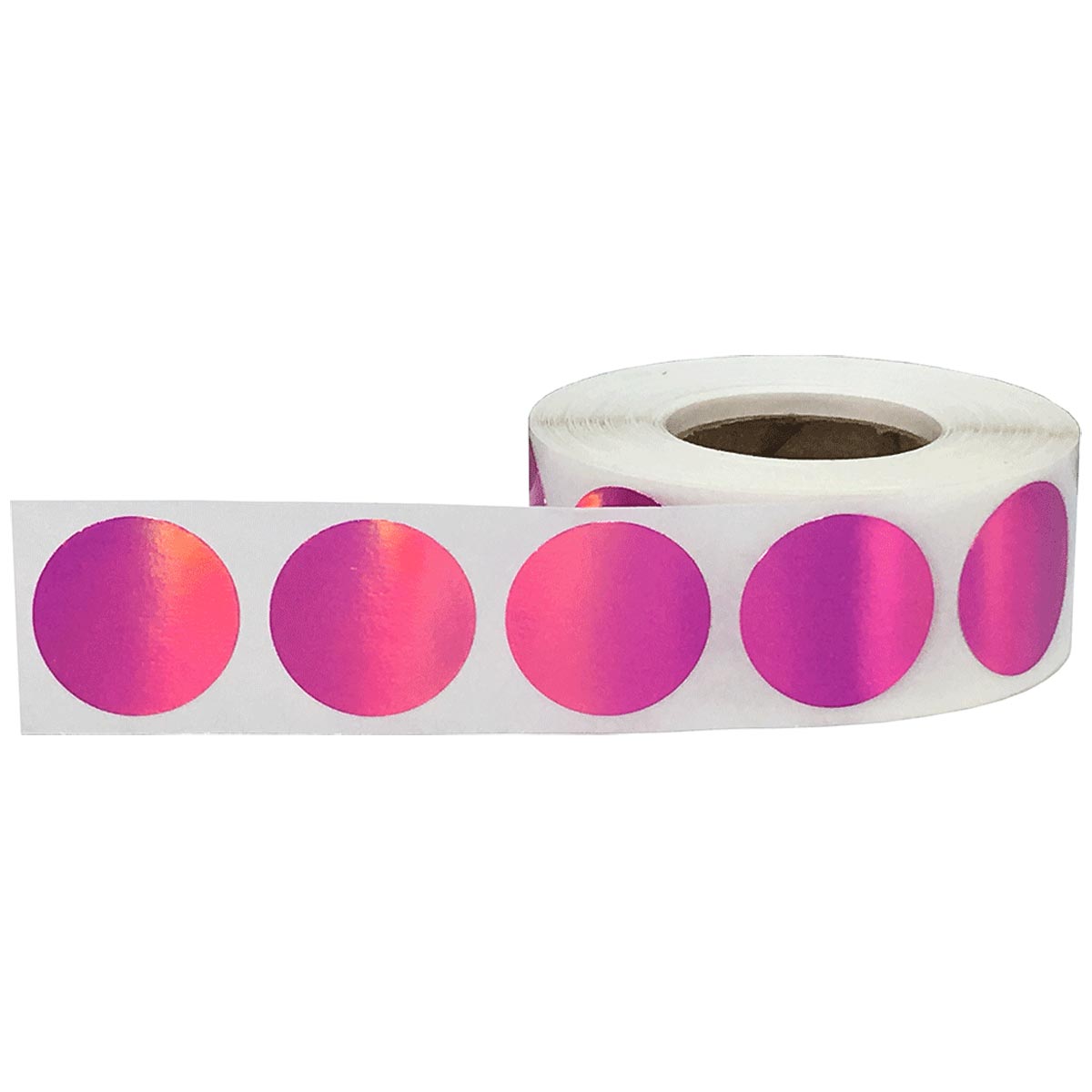 Metalized Red Colored Labels 3/4" Round | InstockLabels.com