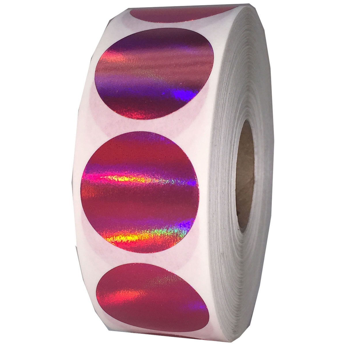Metalized Red Colored Labels 3/4" Round | InstockLabels.com