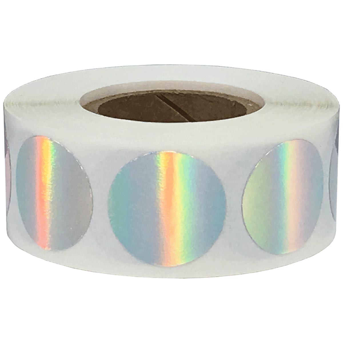 Metalized Silver Colored Labels 3/4" Round | InstockLabels.com