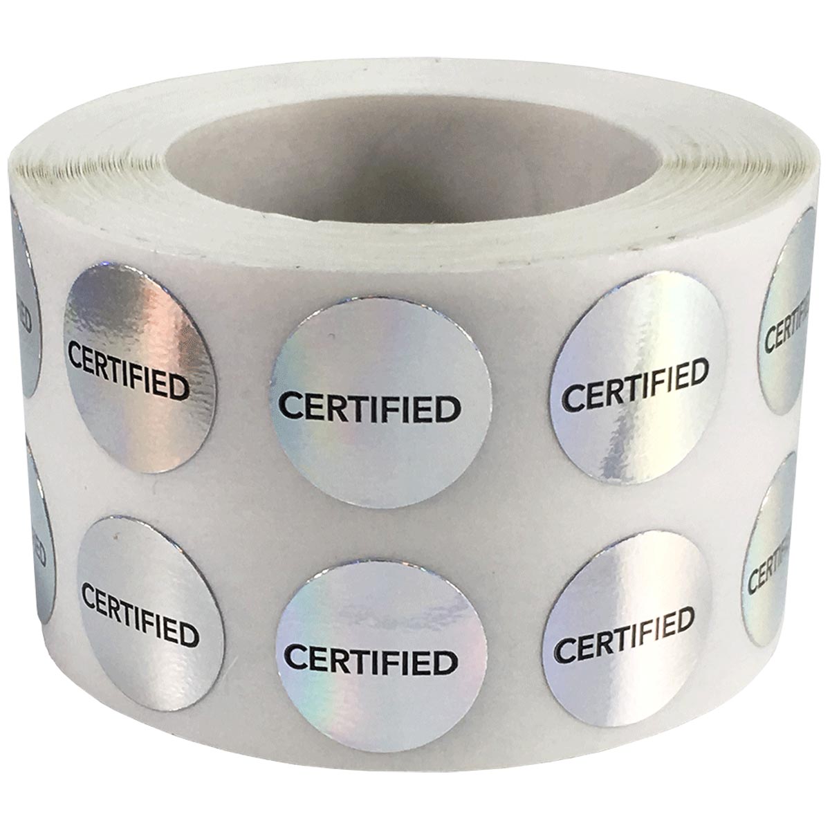 Small Metalized Certified Stickers | 0.5 Inch | InStockLabels.com