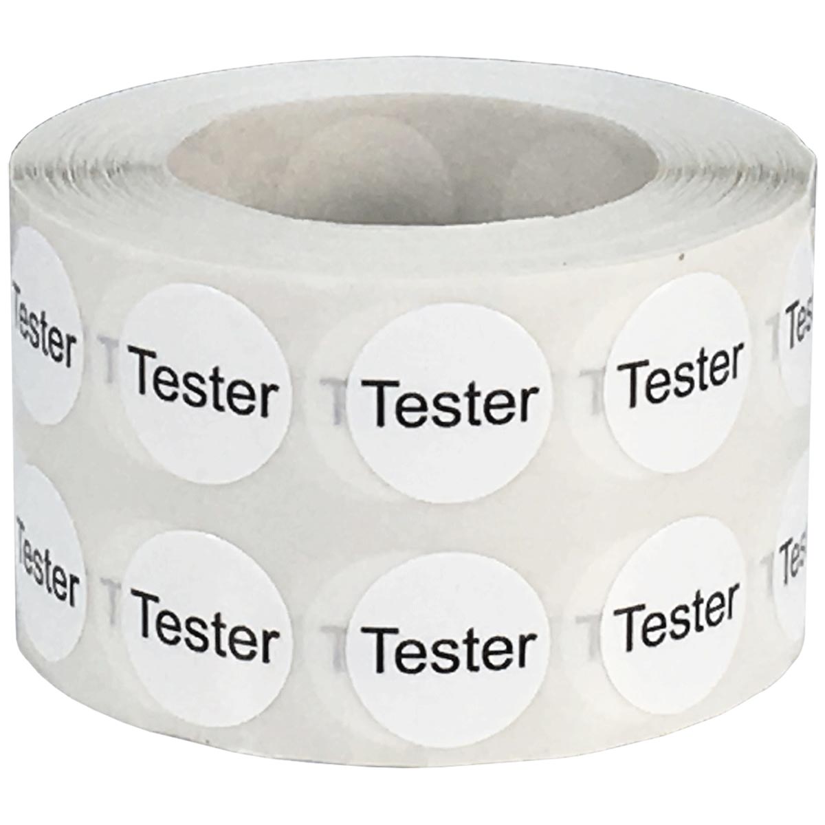 White Tester/Try Me Stickers 1/2" | For Product Samples| InStockLabels.com