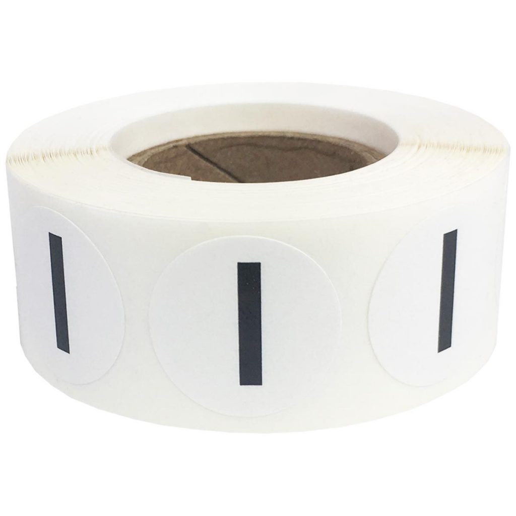 Letter I Stickers 3/4" Round | InStockLabels.com