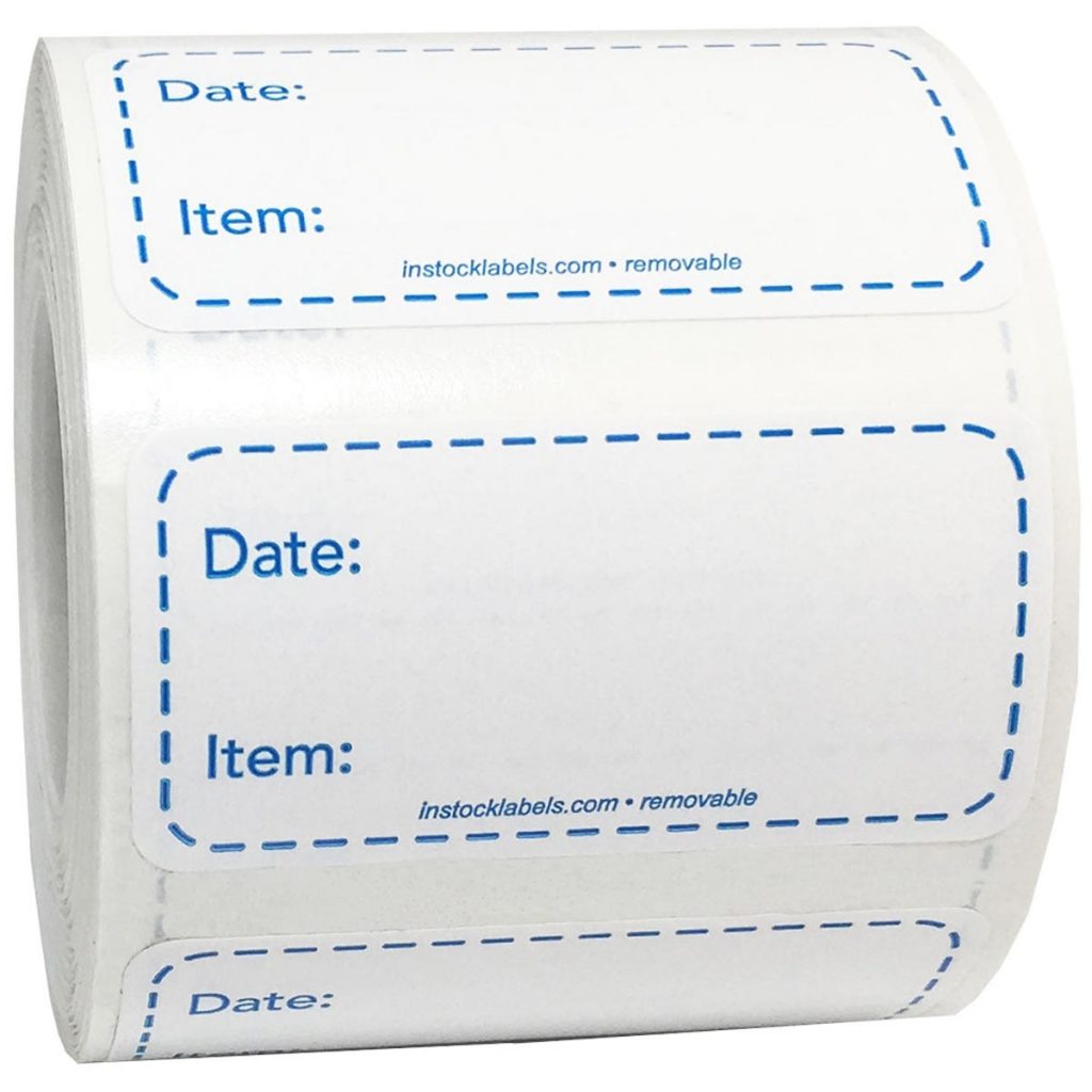 Removable Canning Labels To Write Date and Time | InStockLabels.com