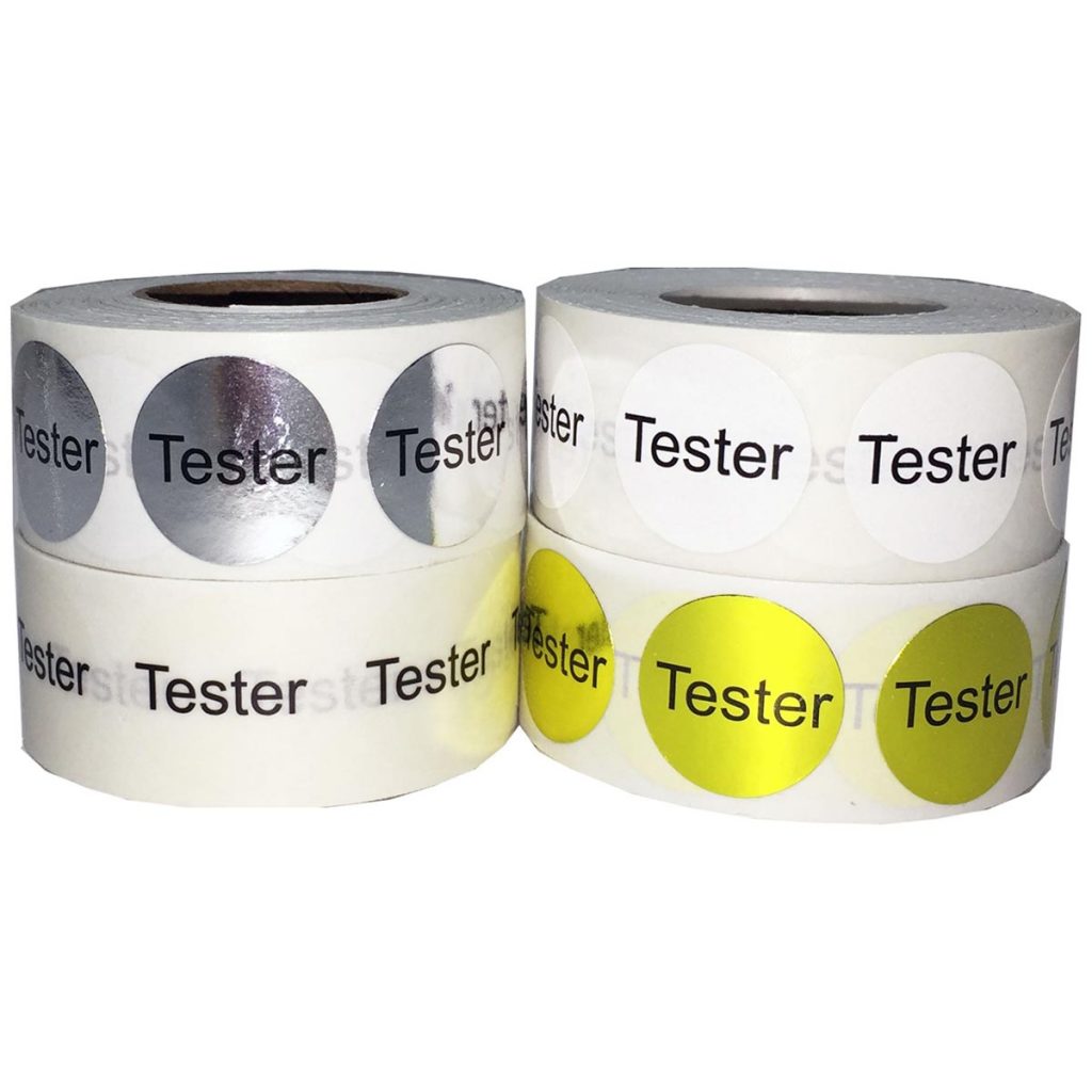Tester Stickers Bulk Pack 3/4" Round | InStockLabels.com