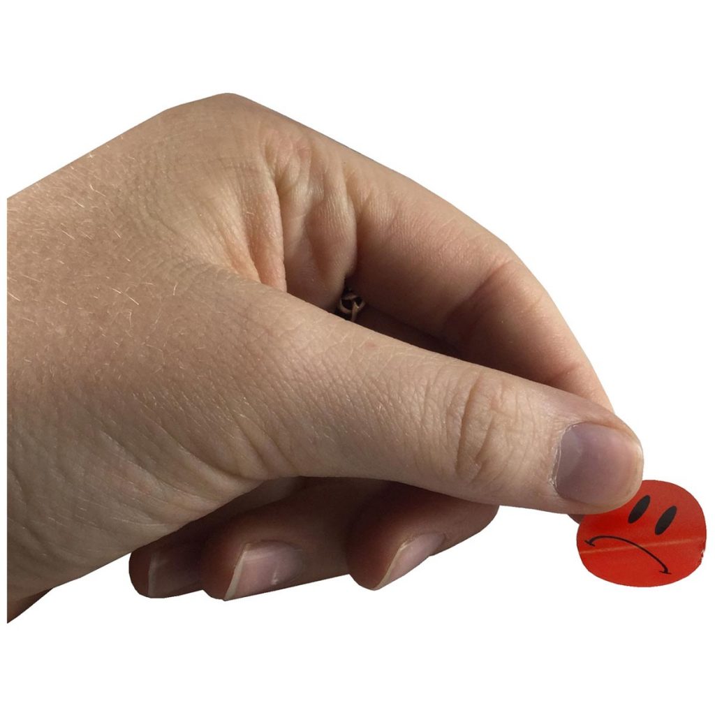 Smiley Face and Sad Face Stickers Combo Pack - InStockLabels.com