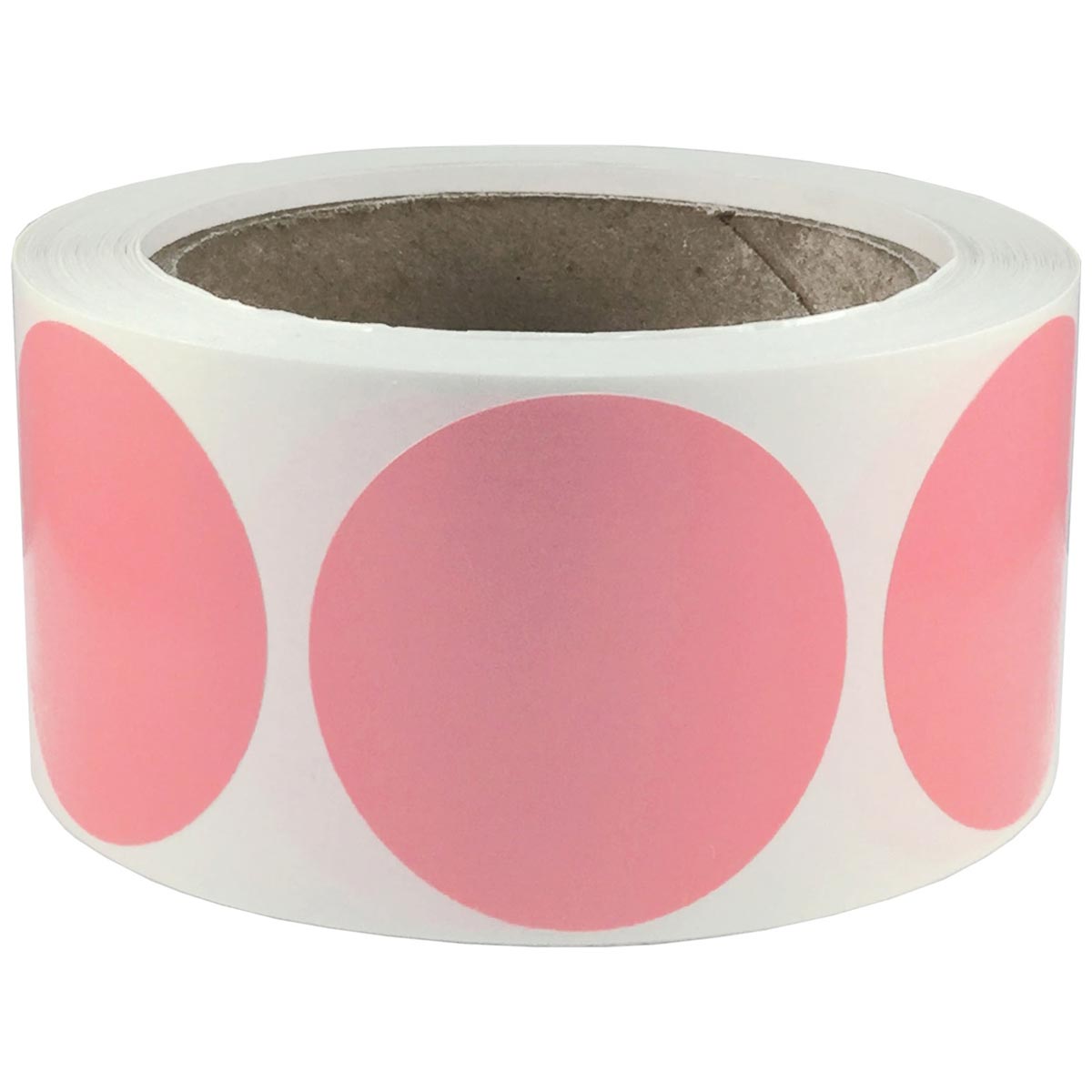 Pink Color Coding Labels 2" Round | InstockLabels.com
