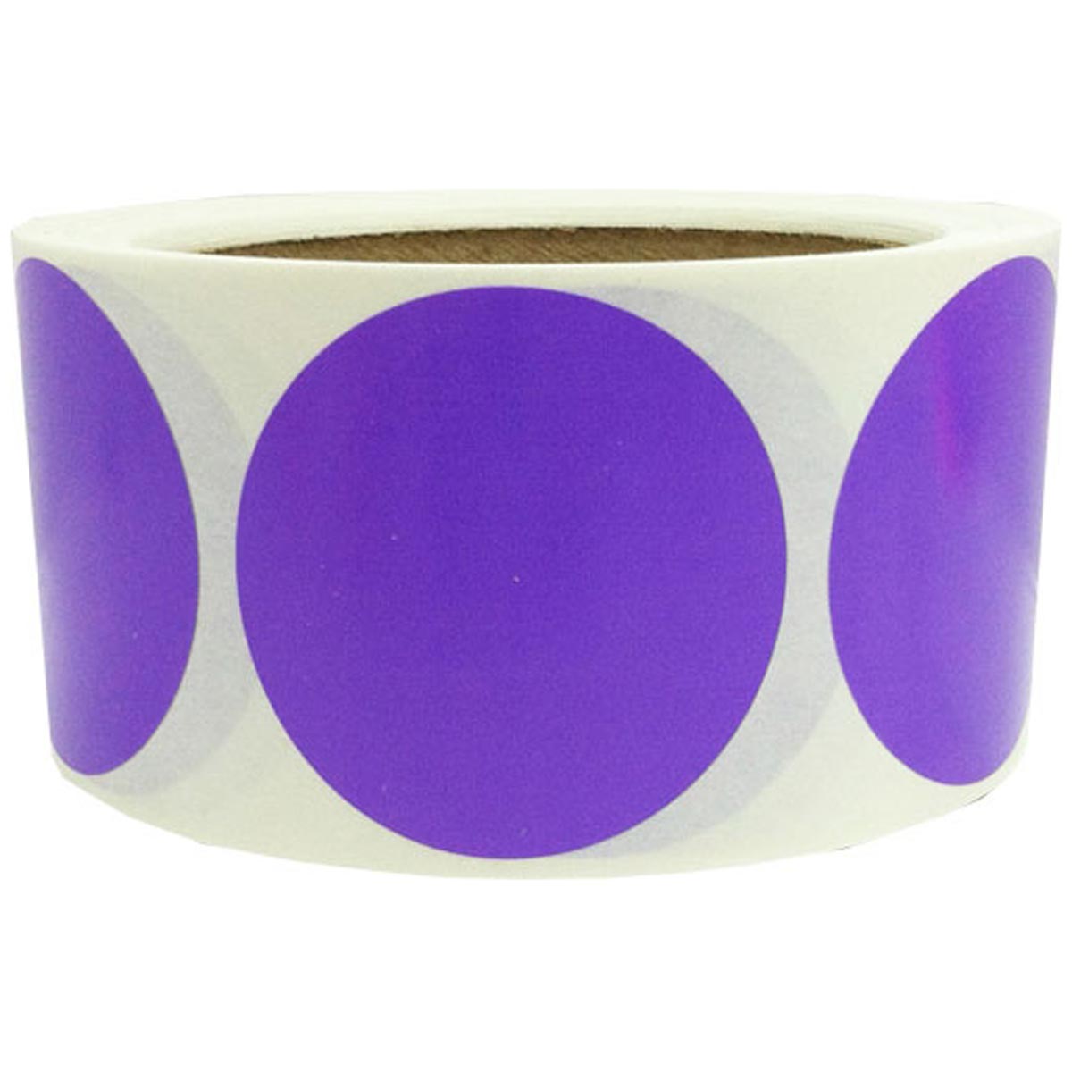 Purple Color Coding Labels 2" Round | InstockLabels.com