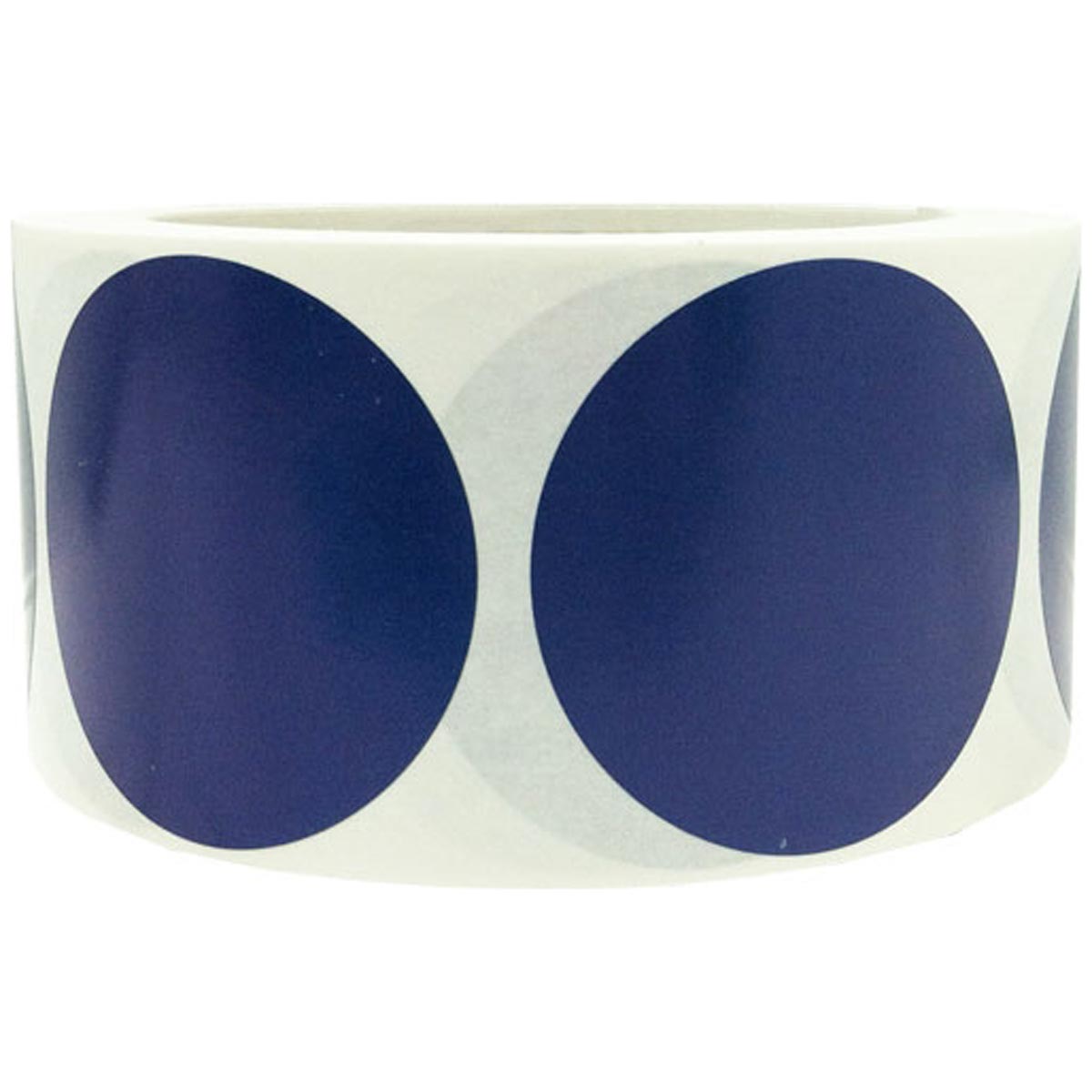 Navy Blue Color Coding Labels 2" Round | InstockLabels.com