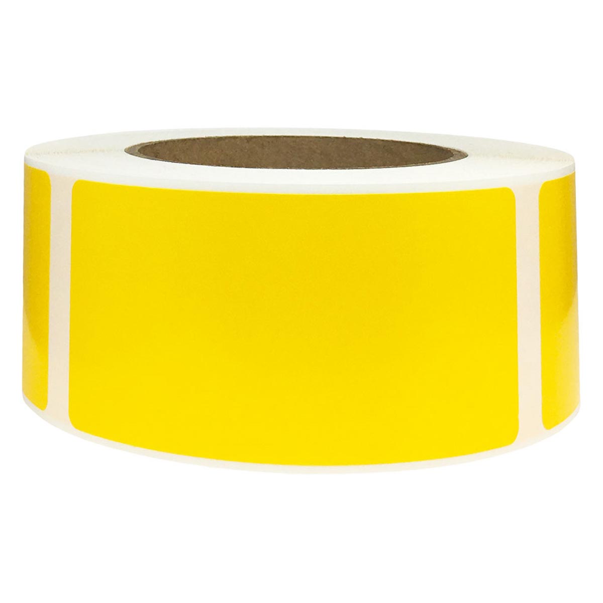 Yellow Rectangle Labels 2" x 4" | InstockLabels.com