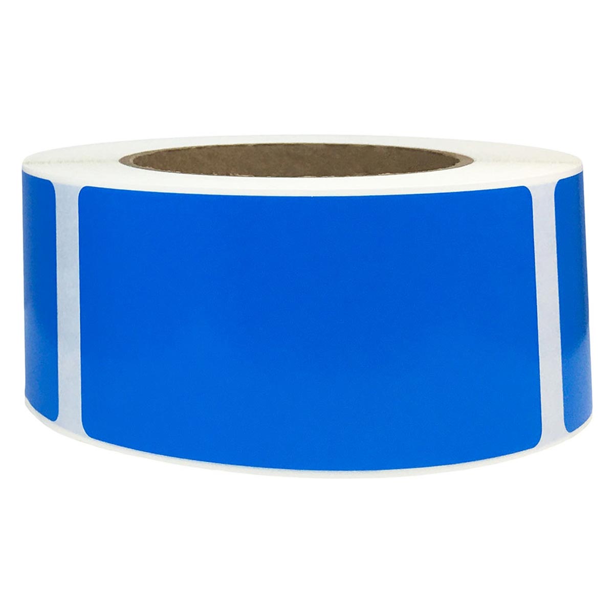 Blue Rectangle Labels 2" x 4" | InstockLabels.com