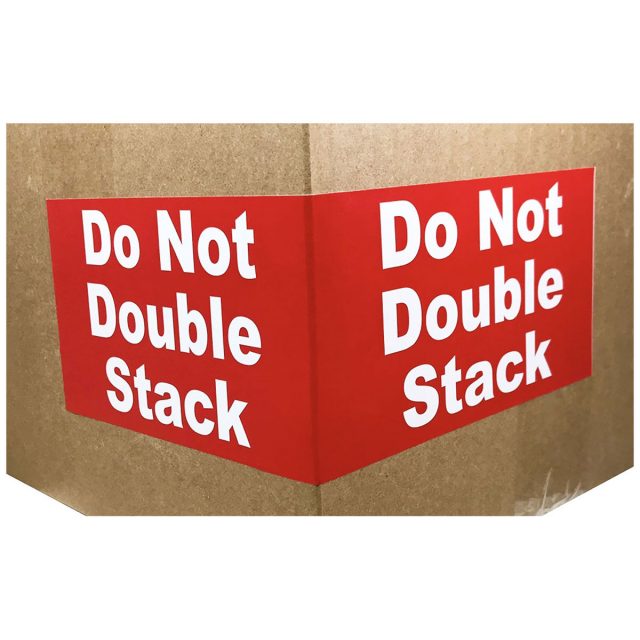 Do Not Double Stack Warehouse Labels | 3 x 11" | InStockLabels.com