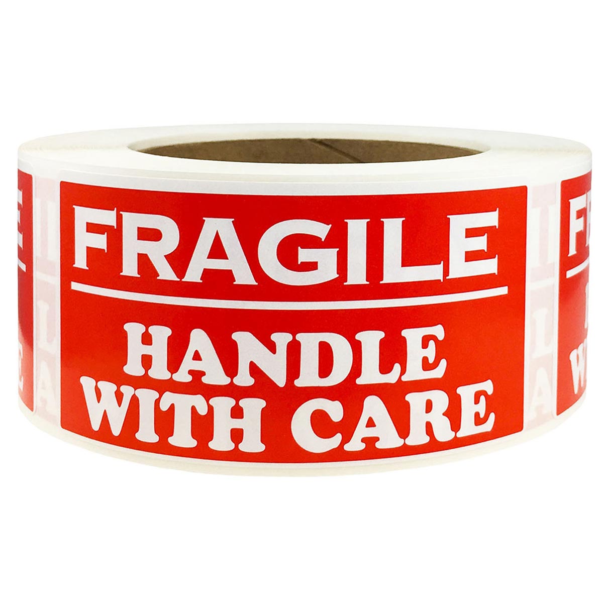 Fragile Handle with Care Labels 2 x 4" | In Stock Labels