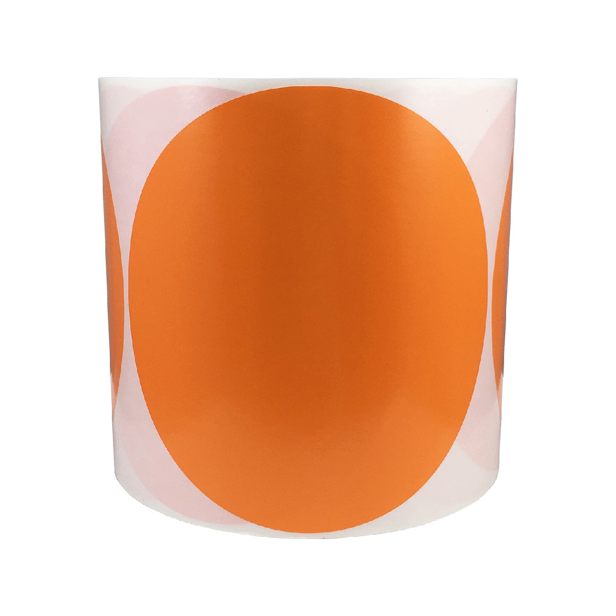 Large Orange Colored Labels 5" Round | InstockLabels.com