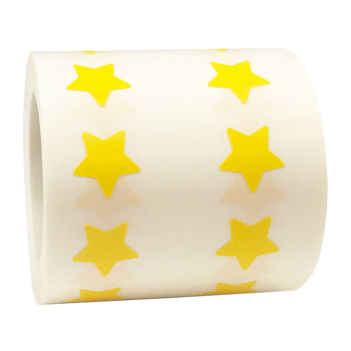 Small Yellow Star Stickers | 1/2" Star Shape | InStockLabels.com