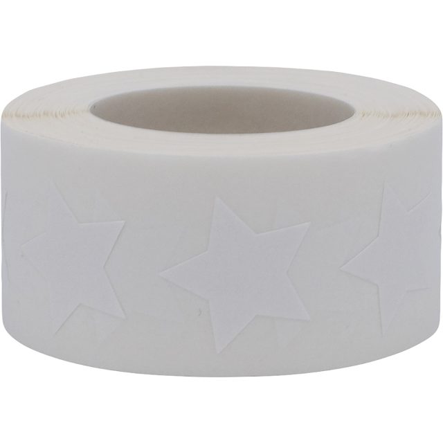 White Star Stickers 3/4" Inch | InstockLabels.com