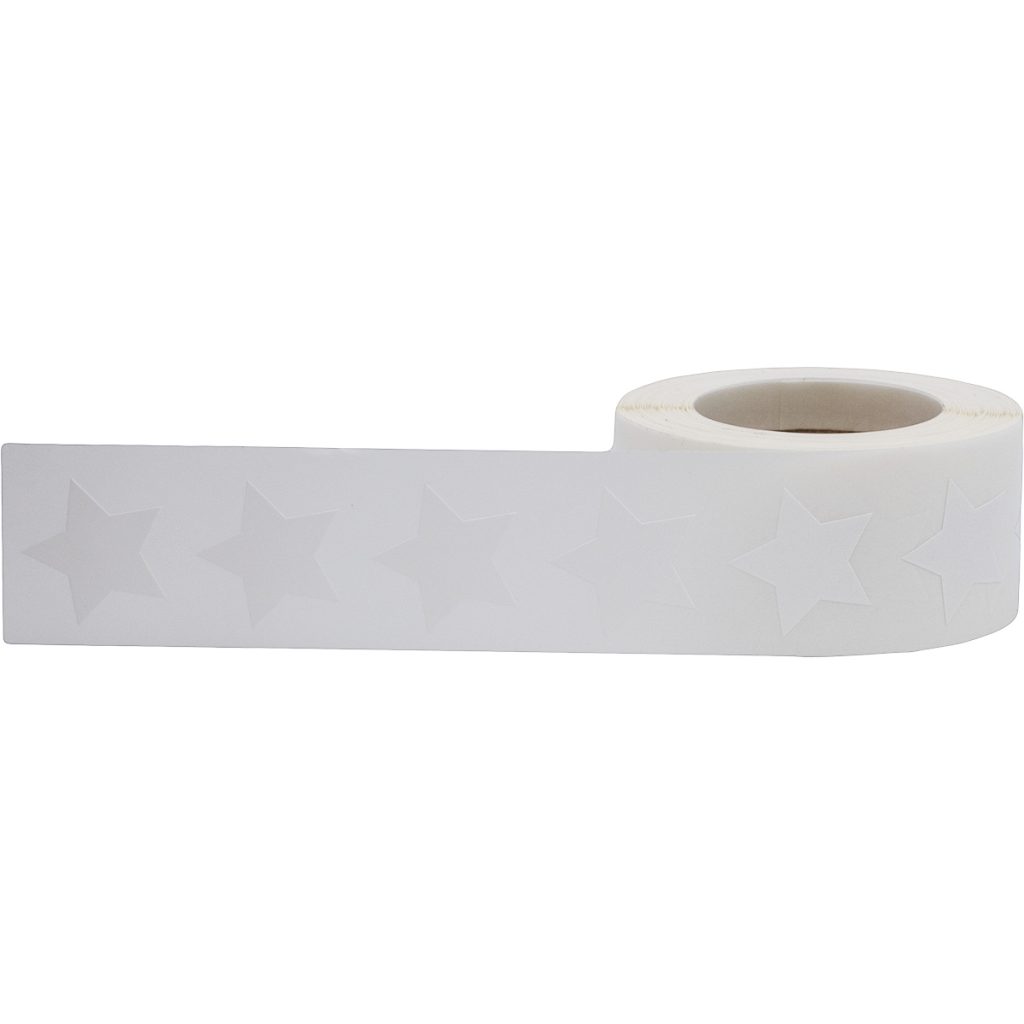 White Star Stickers 3/4" Inch | InstockLabels.com