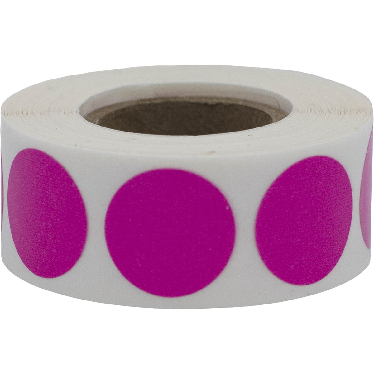 Hot Pink Color Code Labels 3/4" Round | InstockLabels.com