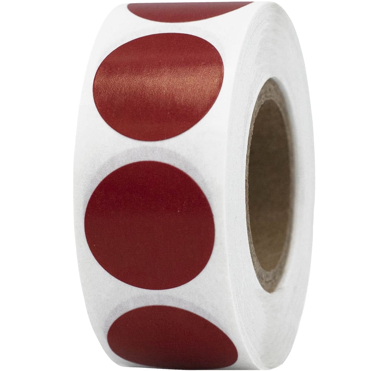 Cranberry Color Code Labels 3/4" Round | InstockLabels.com
