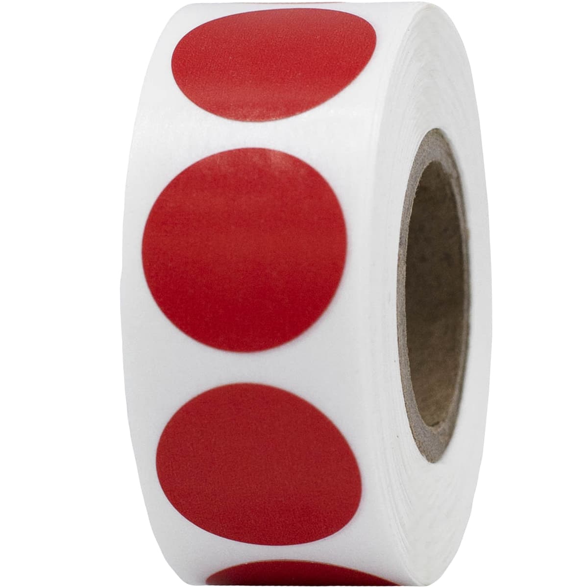 Red Color Code Labels 3/4" Round | InstockLabels.com