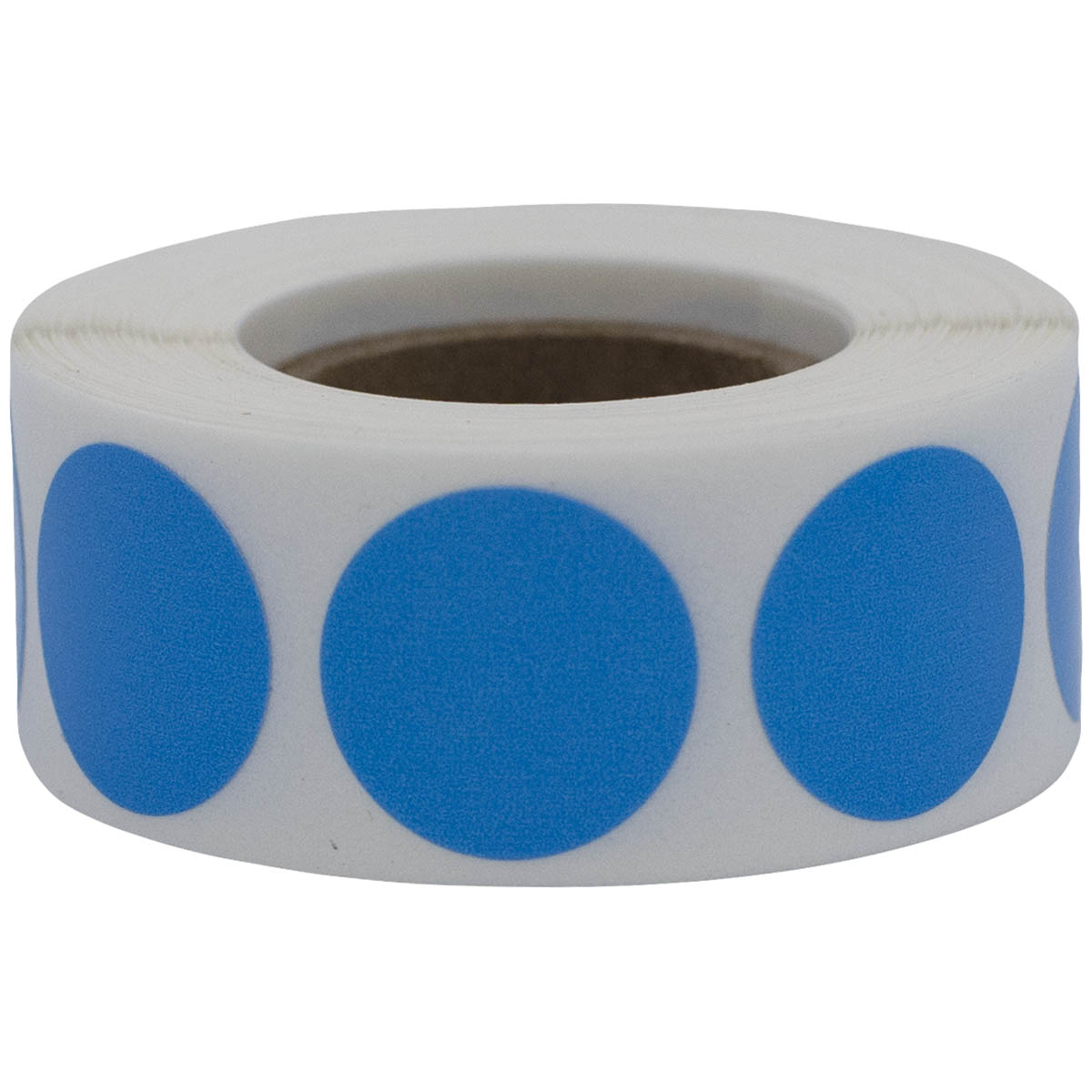 Light Blue Color Code Labels 3/4" Round | InstockLabels.com