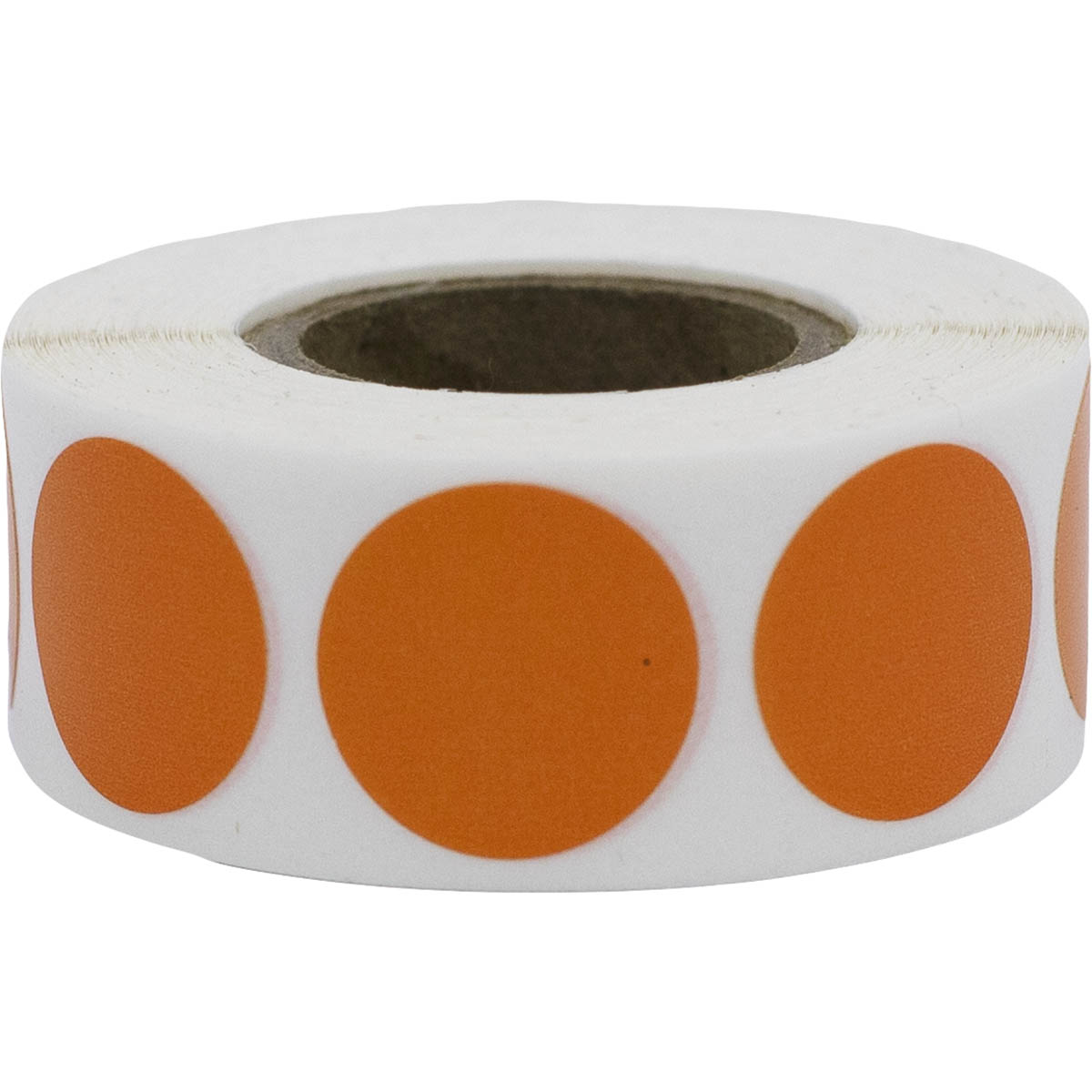 Orange Color Code Labels 3/4" Round | InstockLabels.com