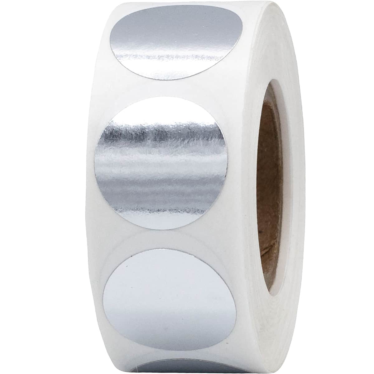 Silver Labels 3/4" Round | InstockLabels.com