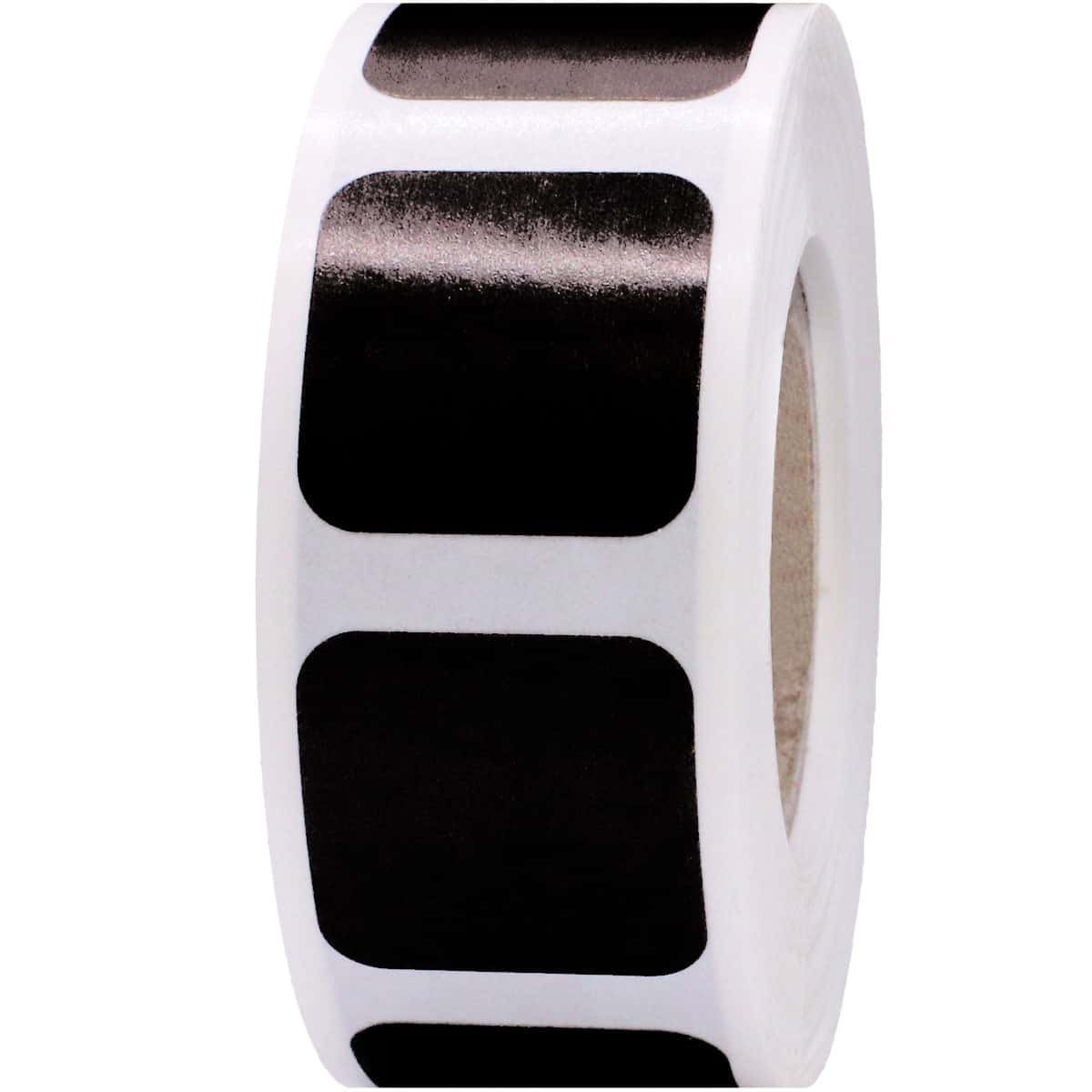 Black Colored Labels 3/4" Square | InstockLabels.com