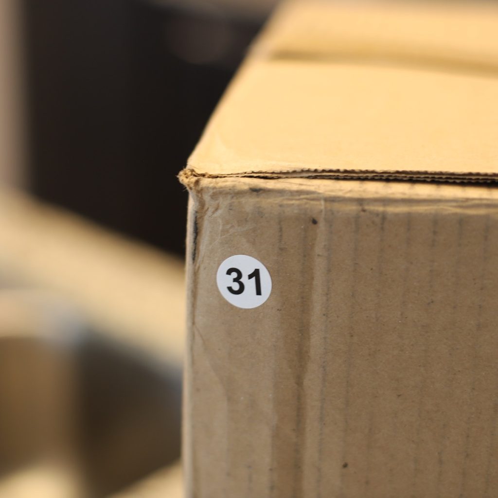 White Number 31 Stickers 3/4" | InStockLabels.com