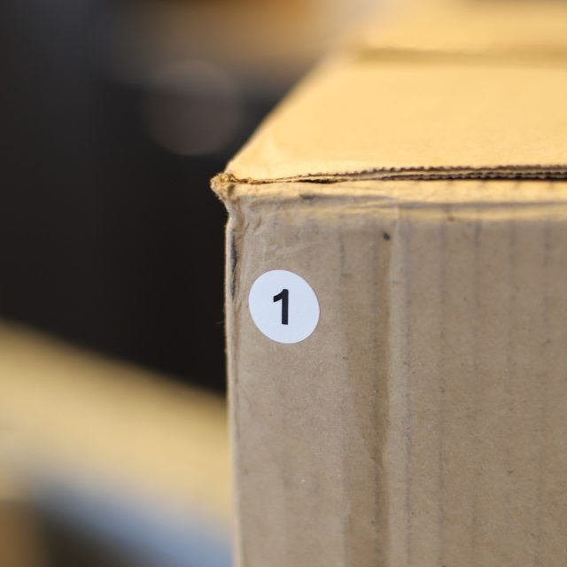 White Number 1 Stickers 3/4" | InStockLabels.com