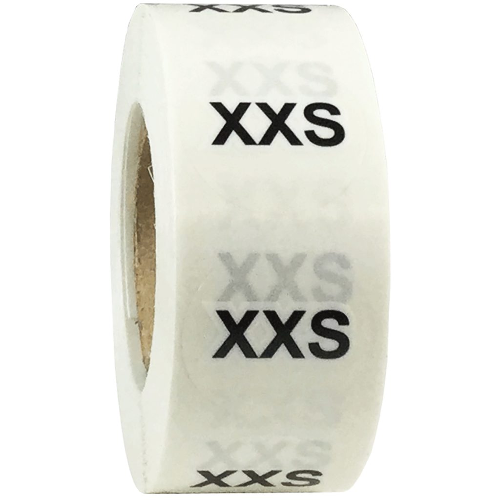 Ultra Clear Round Size Stickers for Shirts - InStockLabels.com