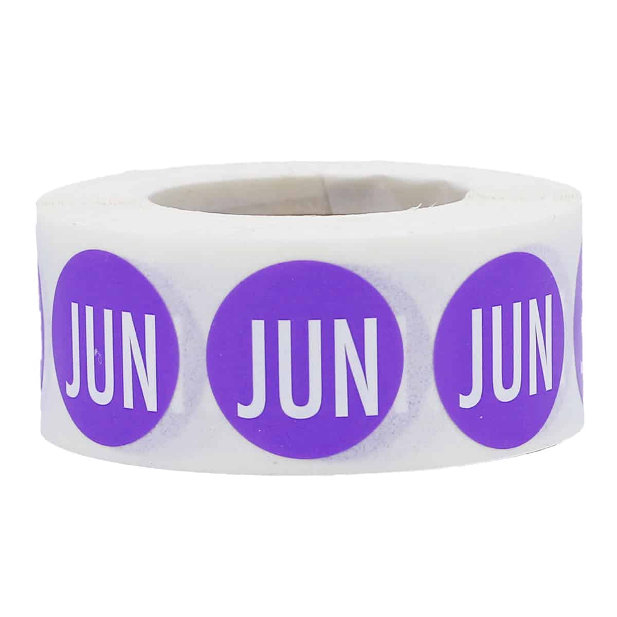 June Color Coded Month Stickers 3/4" Round | InStockLabels.com
