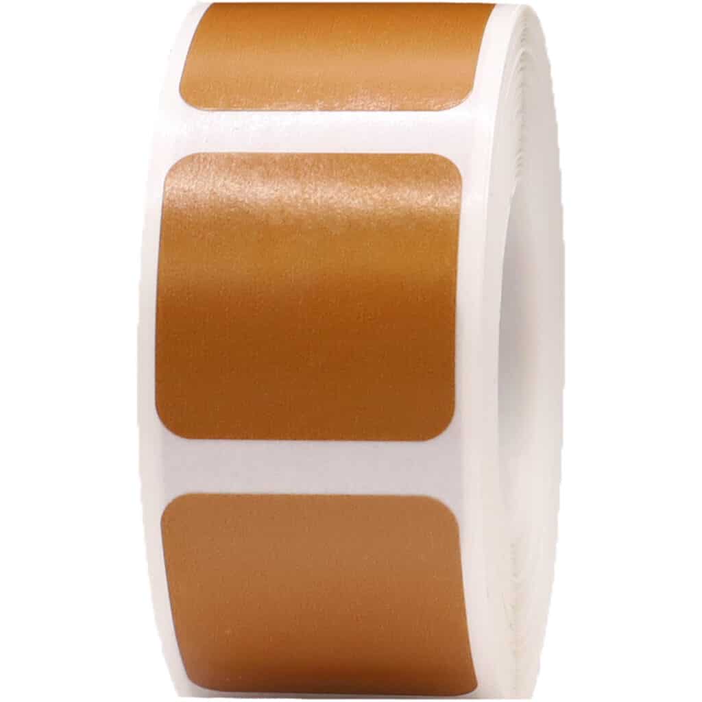 Tan Labels 1" Square | InstockLabels.com