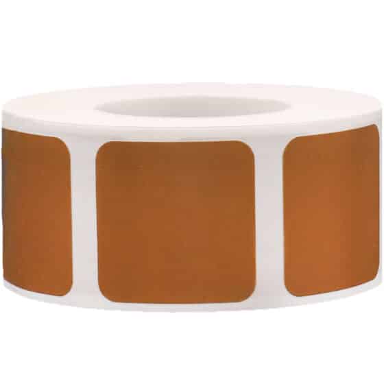 Tan Labels 1" Square | InstockLabels.com