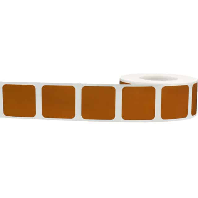 Tan Labels 1" Square | InstockLabels.com