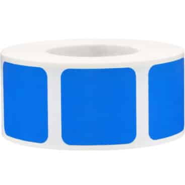 Blue Labels 1" Square | InstockLabels.com