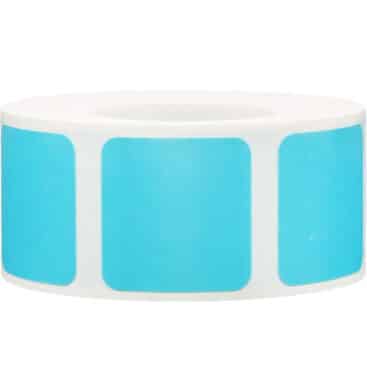 Teal Labels 1" Square | InstockLabels.com