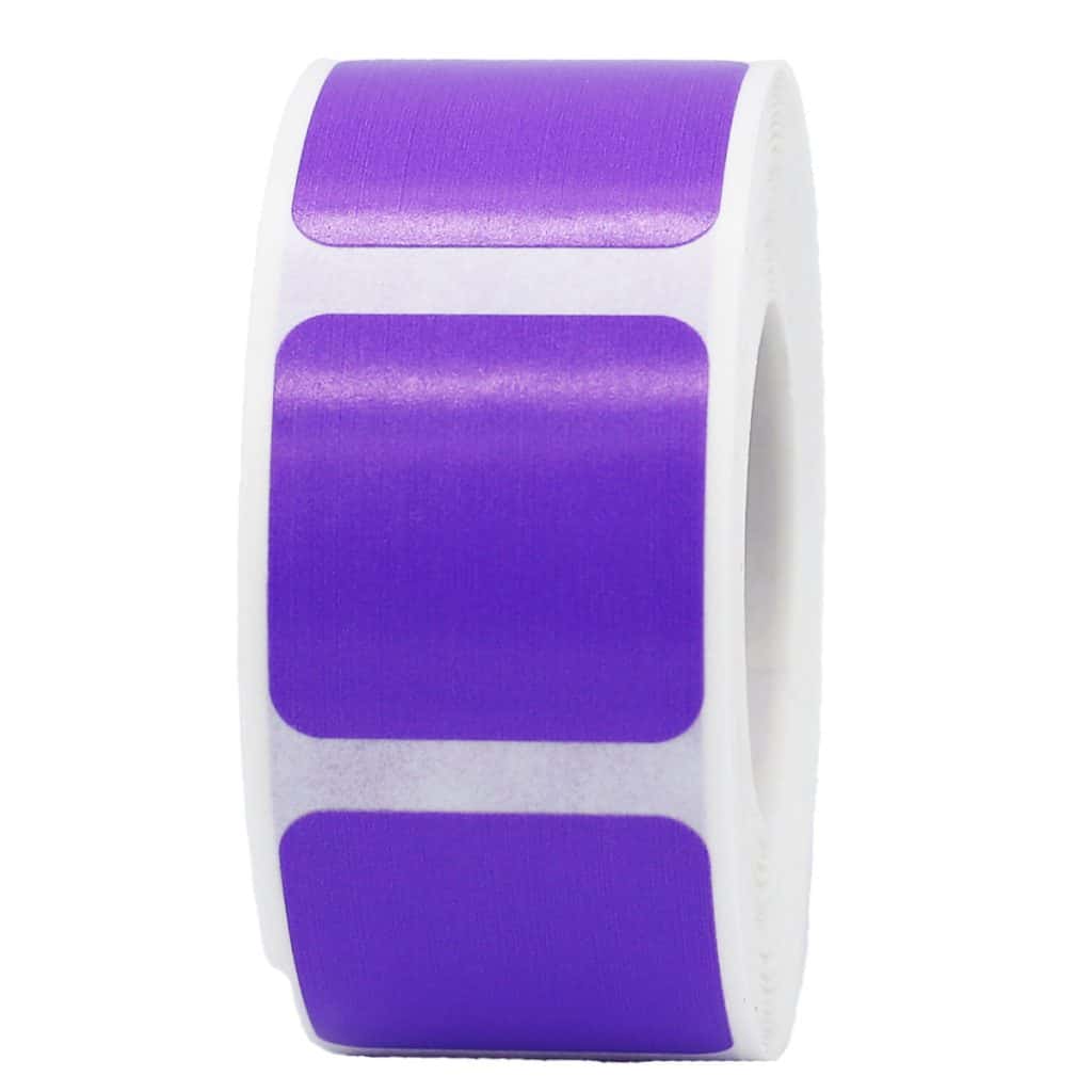 Purple Labels 1" Square | InstockLabels.com