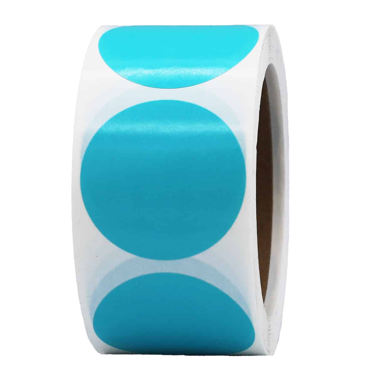 Teal Color Coding Labels 2" Round | InstockLabels.com